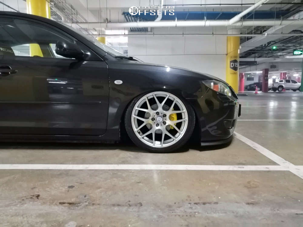 2005 Mazda 3 with 18x8.5 40 HRE P40 and 225/40R18 Westlake Sport Rs and ...