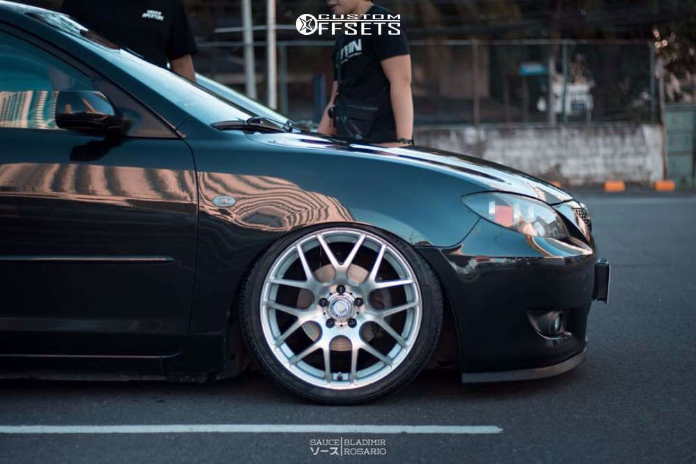 2005 Mazda 3 with 18x8.5 40 HRE P40 and 225/40R18 Westlake Sport Rs and ...