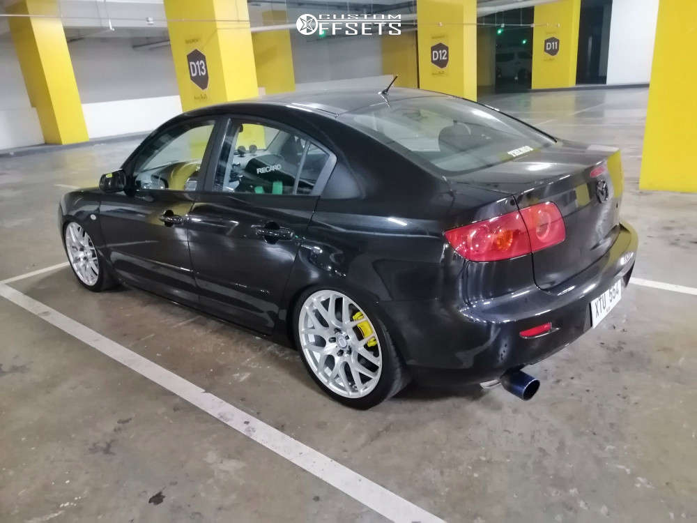 2005 Mazda 3 with 18x8.5 40 HRE P40 and 225/40R18 Westlake Sport Rs and ...