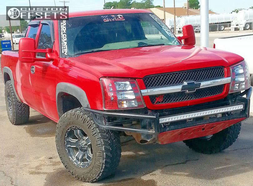 2003 Chevrolet Silverado 1500 with 17x9 10 American Outlaw Regulator ...