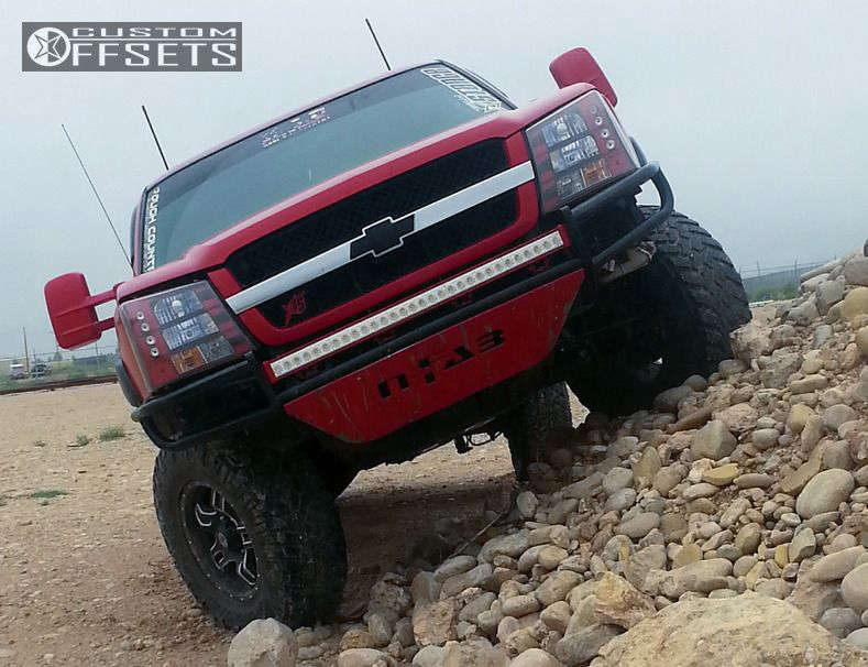 2003 Chevrolet Silverado 1500 with 17x9 10 American Outlaw Regulator ...
