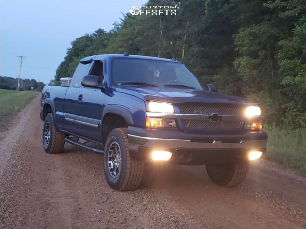 2004 Chevrolet Silverado 1500 with 17x8.5 0 American Outlaw Buckshot ...