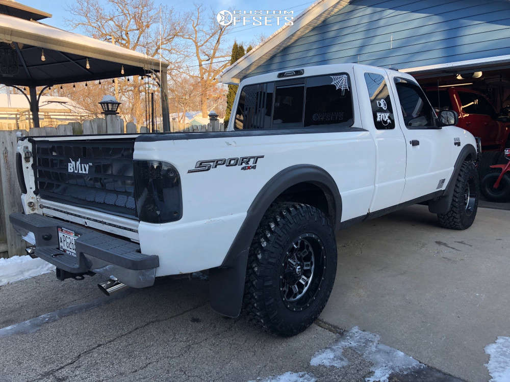 1999 Ford Ranger with 17x9 -12 Fuel Crush and 265/70R17 Nitto Trail ...