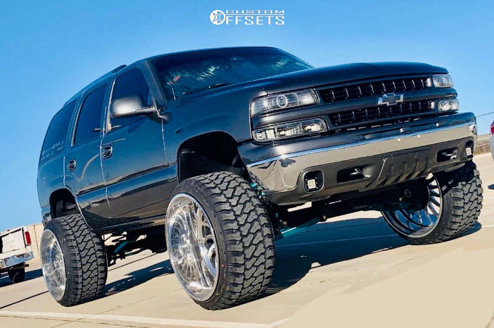 2001 Chevrolet Tahoe with 26x16 -103 Stealth Forged Creedmore and 35/15 ...