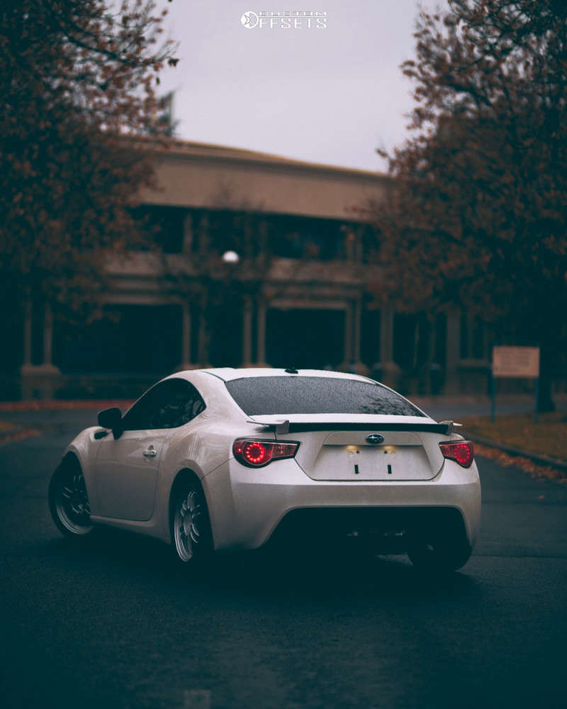 2013 Subaru BRZ with 17x9 35 Enkei RPF1 and 245/40R17 Nitto Invo and ...