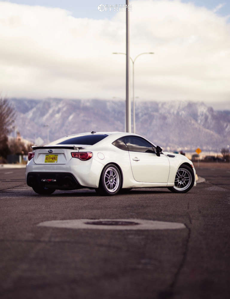 2013 Subaru BRZ with 17x9 35 Enkei RPF1 and 245/40R17 Nitto Invo and ...