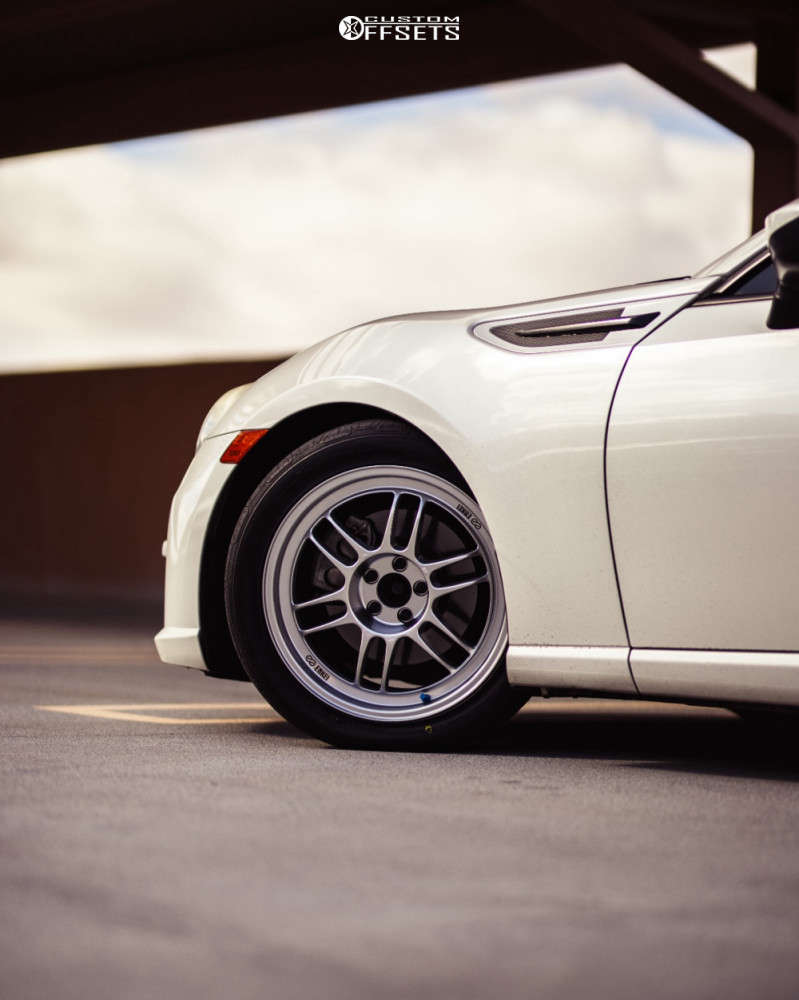 2013 Subaru BRZ with 17x9 35 Enkei RPF1 and 245/40R17 Nitto Invo and ...
