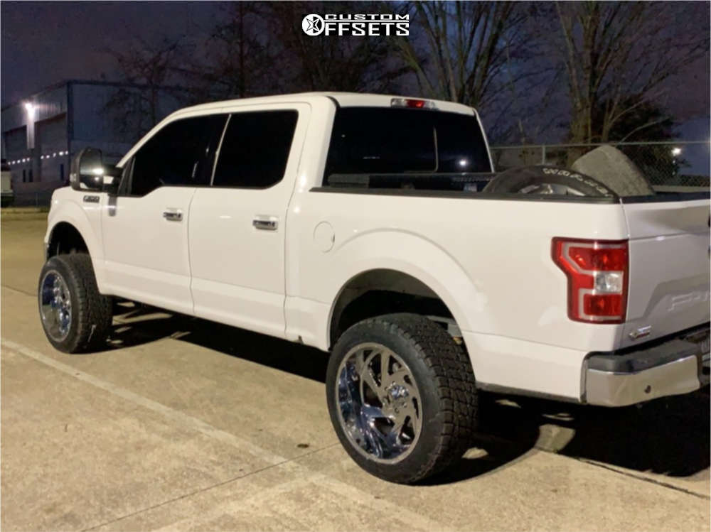 2018 Ford F-150 with 22x12 -44 Xtreme Force Xf7 and 33/12.5R22 Nitto ...