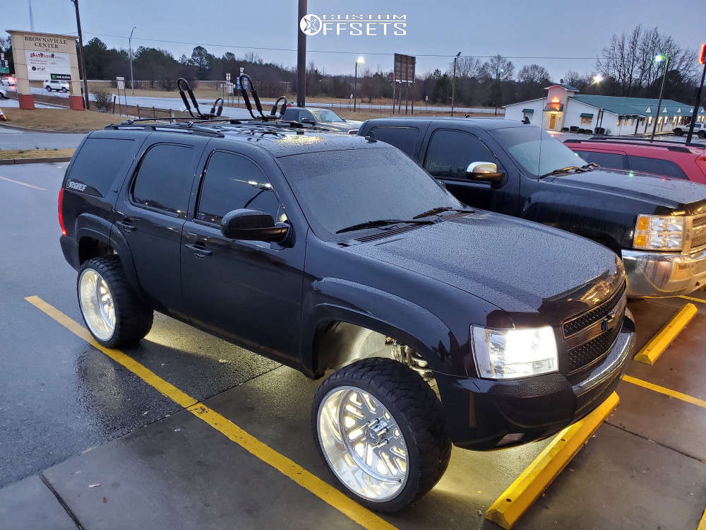 2010 Chevrolet Tahoe with 24x12 -40 American Force Origin Ss and 33/12 ...