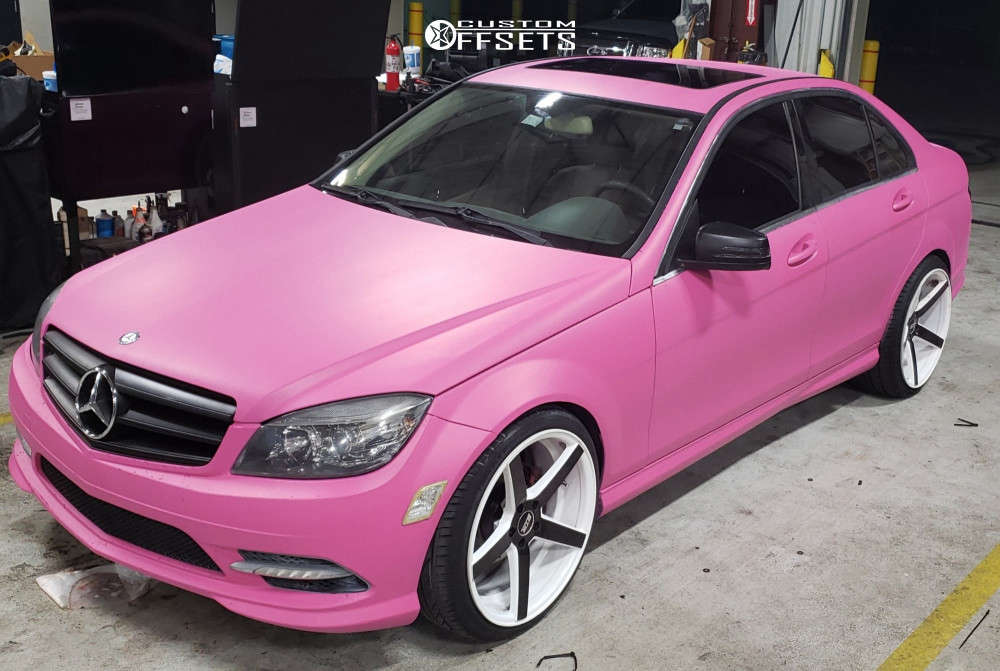 2011 Mercedes-Benz C300 with 20x9 35 STR 607 and 235/35R20 Delinte D7 ...