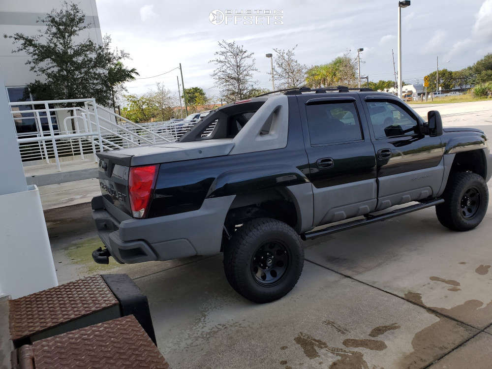 2002 Chevrolet Avalanche 1500 with 17x9 -12 American Racing Baja and ...