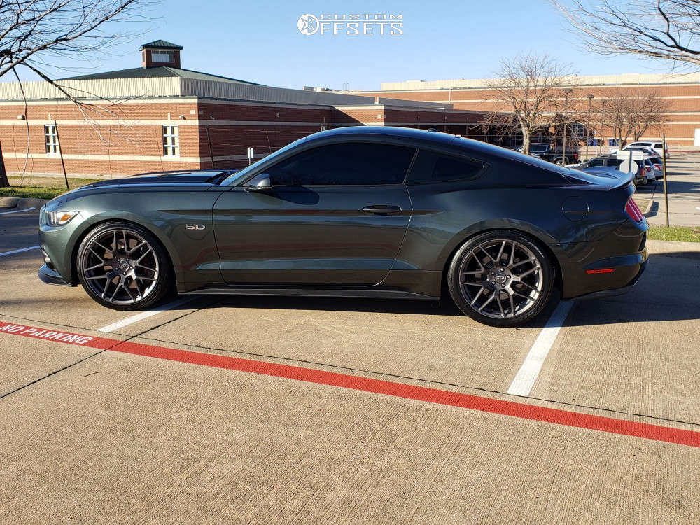 2016 Ford Mustang with 20x9.5 33 RTR Tech 7 and 255/35R20 Nitto NT555 ...