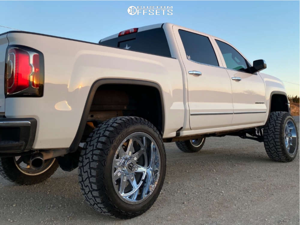2018 GMC Sierra 1500 with 22x12 -44 Dropstars Forged F61p1 and 35/12 ...