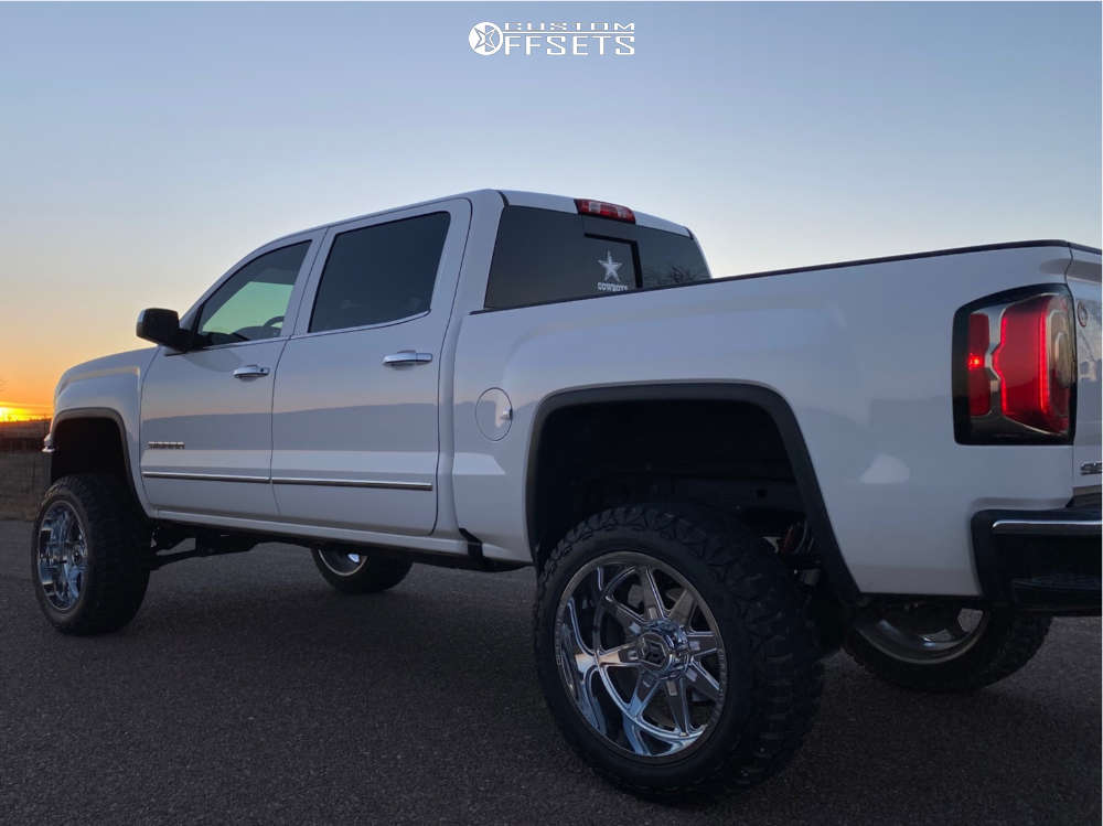 2018 GMC Sierra 1500 with 22x12 -44 Dropstars Forged F61p1 and 35/12 ...