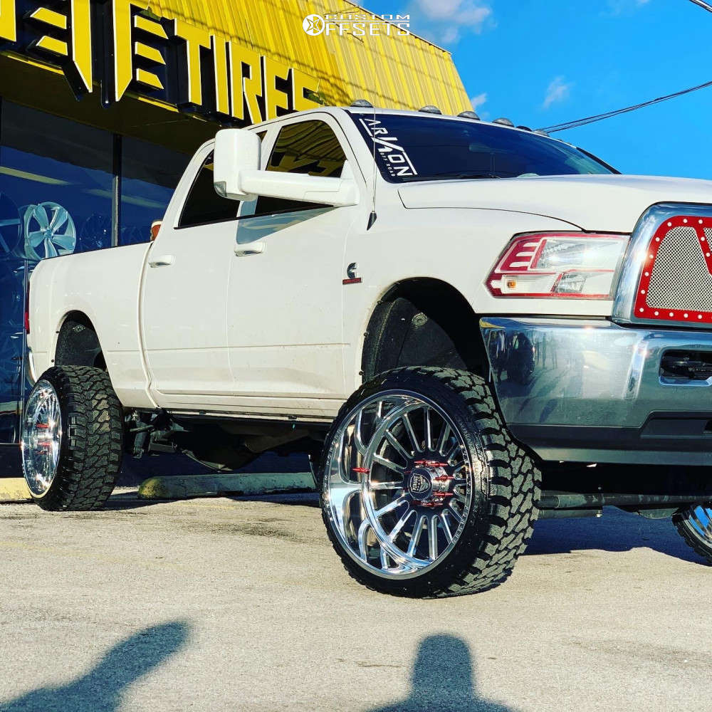 2018 Ram 2500 with 26x14 -76 Stealth Forged Rigid and 35/13.5R26 Fury ...
