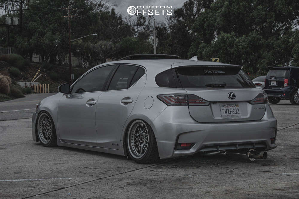 2015 Lexus CT200h with 17x8 32 Work Rezax and 205/40R17 Federal SS595 ...