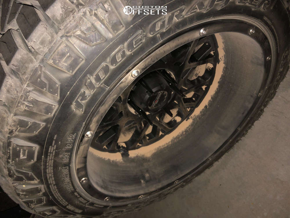 2017 Chevrolet Silverado 1500 with 20x12 -51 Vision Rocker and 33/12 ...