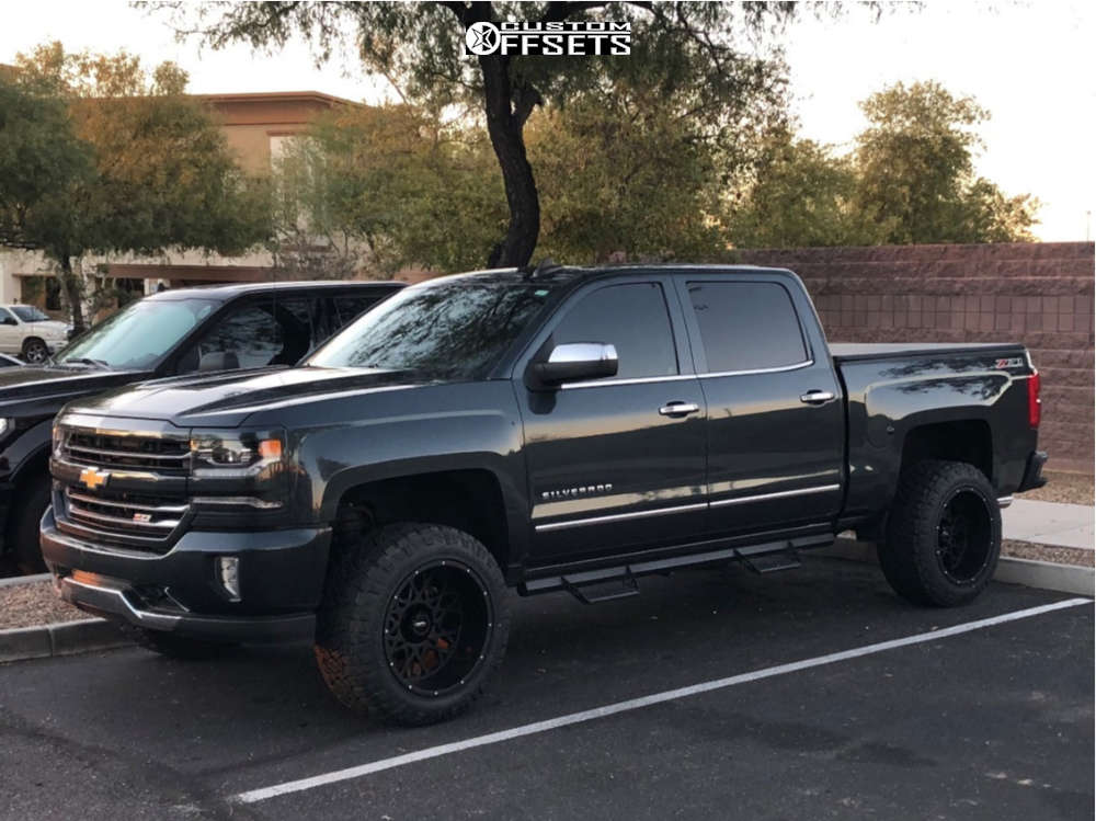 2017 Chevrolet Silverado 1500 with 20x12 -51 Vision Rocker and 33/12 ...