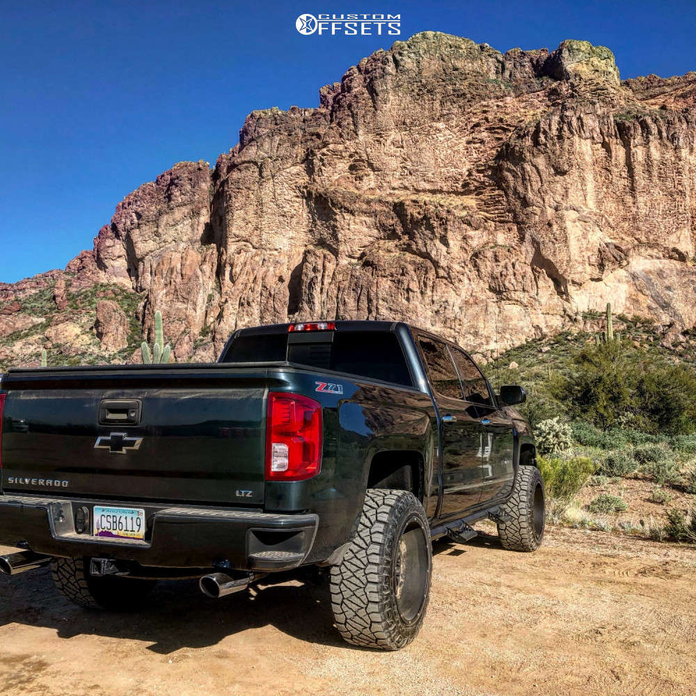 2017 Chevrolet Silverado 1500 with 20x12 -51 Vision Rocker and 33/12 ...