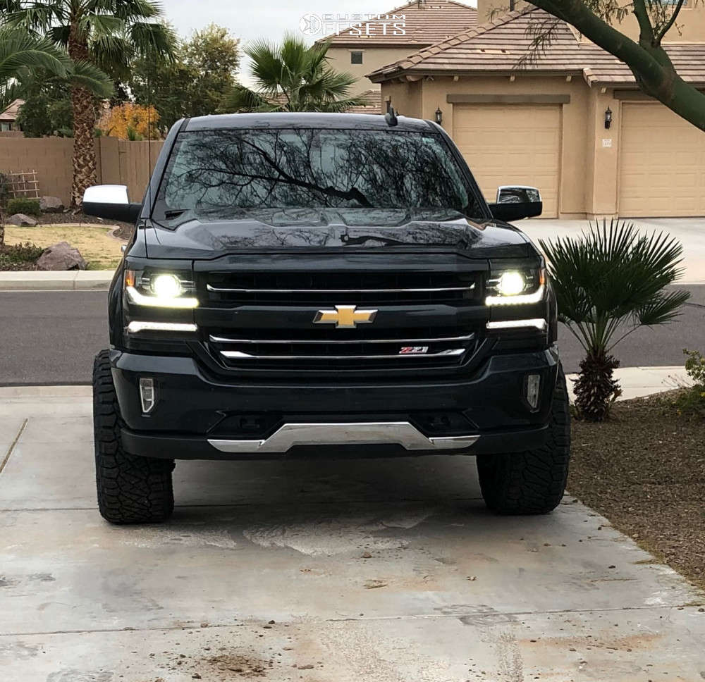 2017 Chevrolet Silverado 1500 with 20x12 -51 Vision Rocker and 33/12 ...