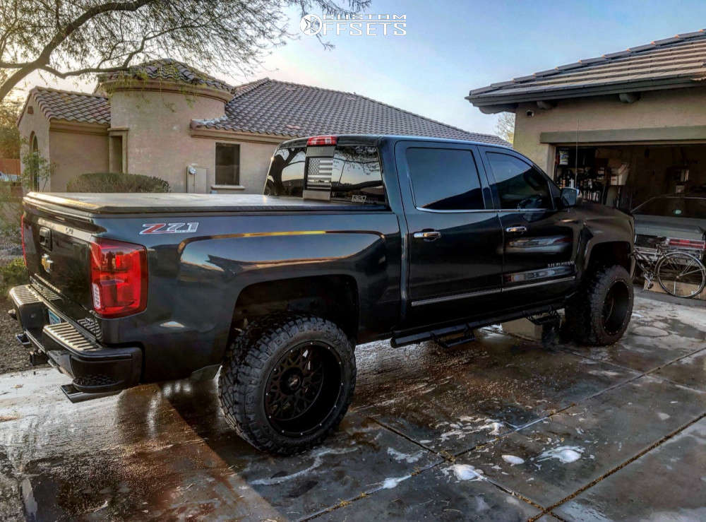 2017 Chevrolet Silverado 1500 with 20x12 -51 Vision Rocker and 33/12 ...