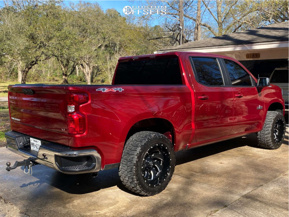 2019 Chevrolet Silverado 1500 with 20x12 -44 Fuel Cleaver and 33/12 ...