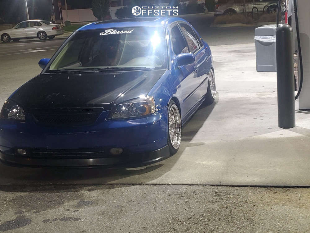 2001 Honda Civic with 16x8 25 JNC Jnc004 and 195/40R16 Federal 595 Rs ...