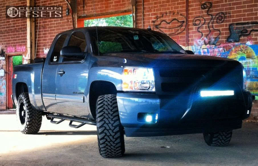 2012 Chevrolet Silverado 1500 with 18x9 0 Raceline Assault and 33/12 ...