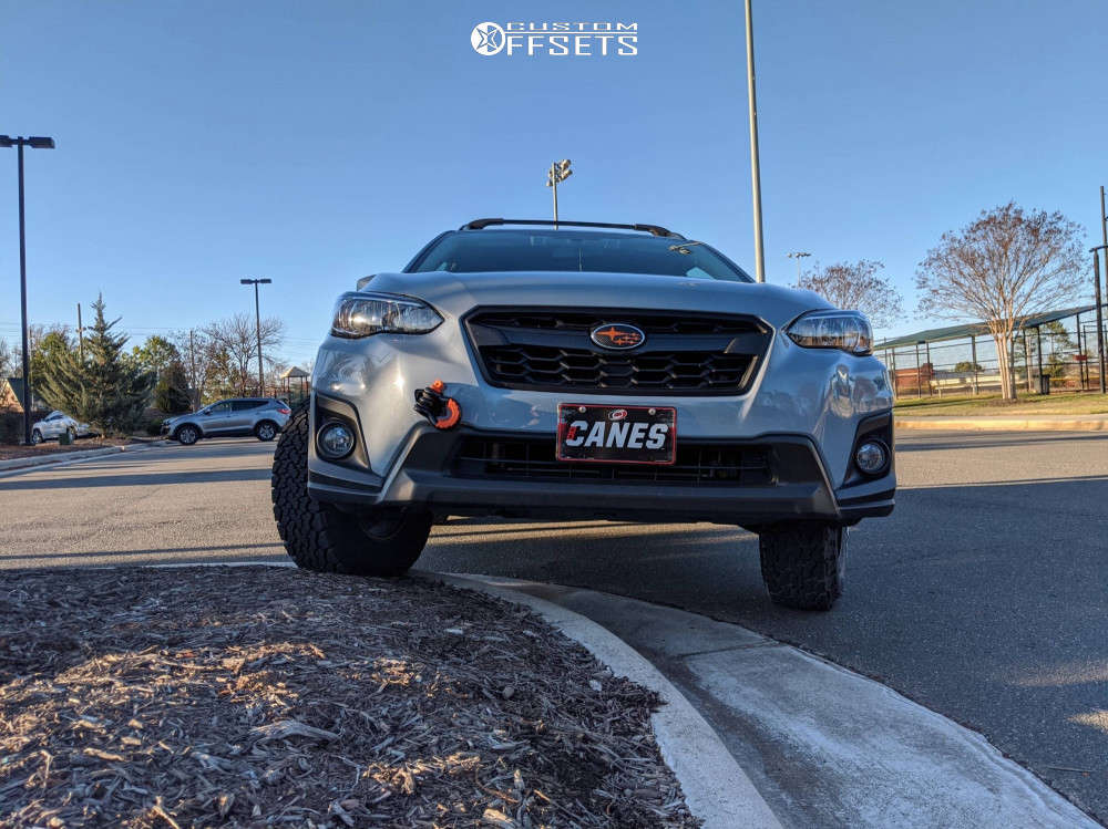 2018 Subaru Crosstrek with 15x7 15 Relations Race Wheels RR2-S and 235 ...