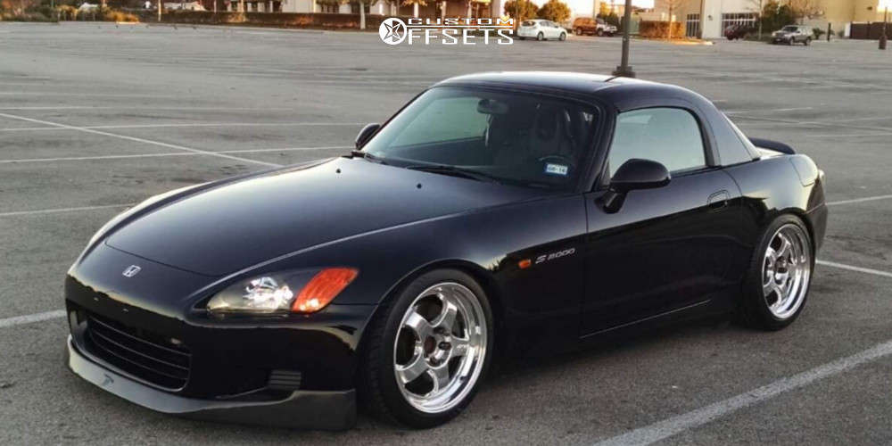 2001 Honda S2000 with 17x8 35 Work Meister S1r and 205/45R17 Nankang NS ...
