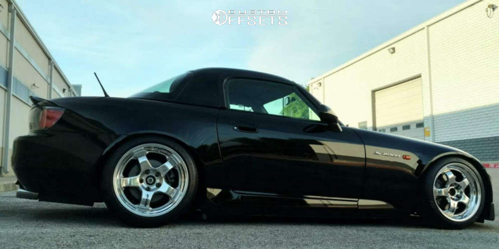 2001 Honda S2000 with 17x8 35 Work Meister S1r and 205/45R17 Nankang NS ...