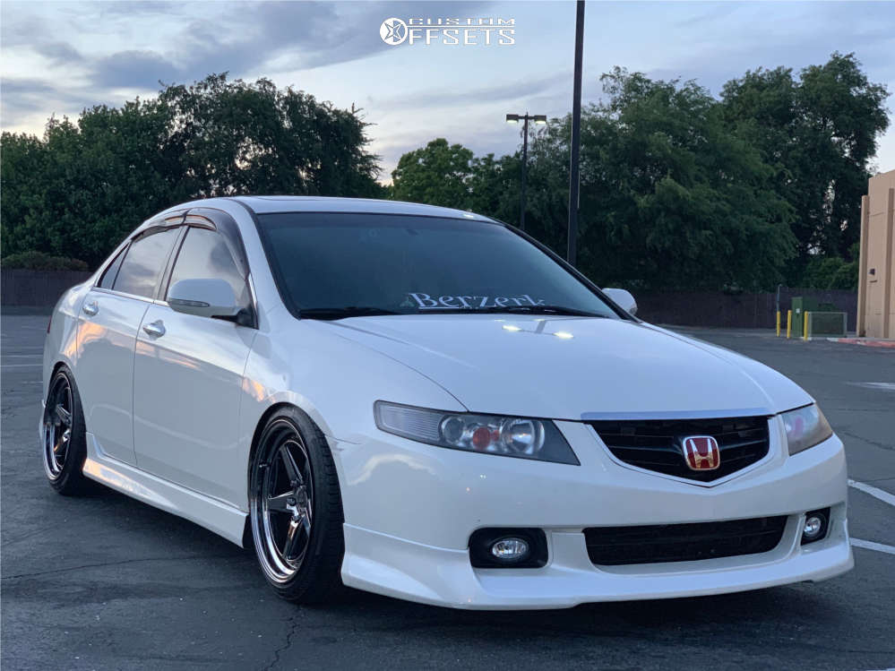 2005 Acura TSX with 18x9.5 30 Aodhan Ds05 and 225/40R18 Toyo Tires ...