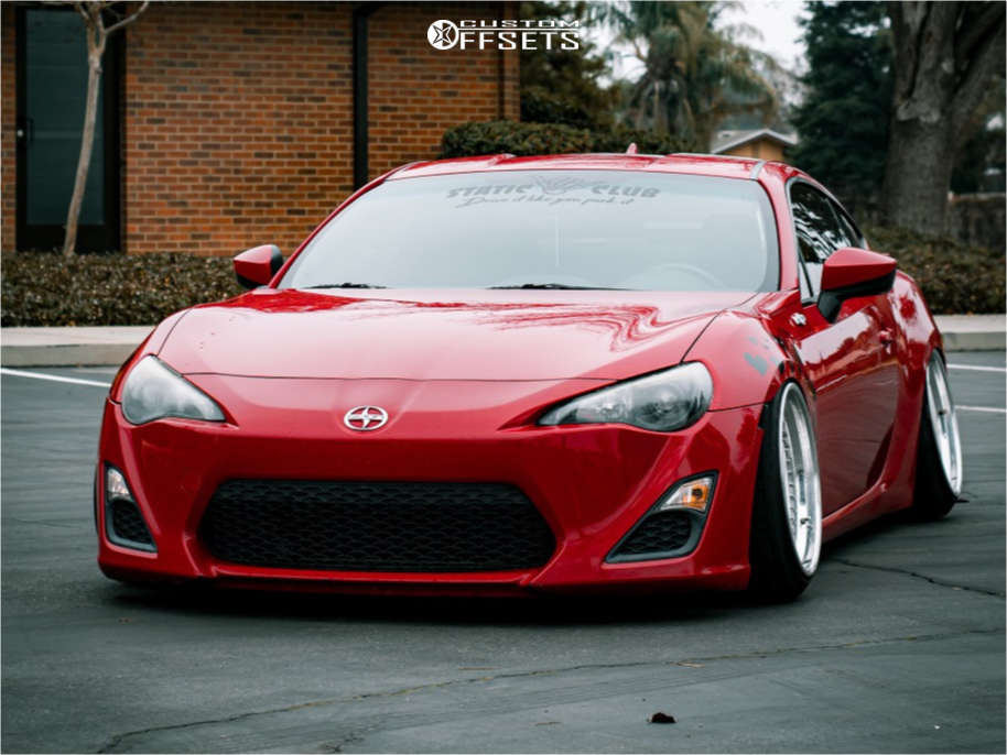 2013 Scion FR-S with 18x9.5 23 WatercooledIND Cc10 and 215/40R18 Cosmo ...