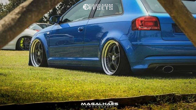 2006 Audi A3 with 18x8.5 31 RH AL CUP and 205/35R18 Nankang NS-20 and ...