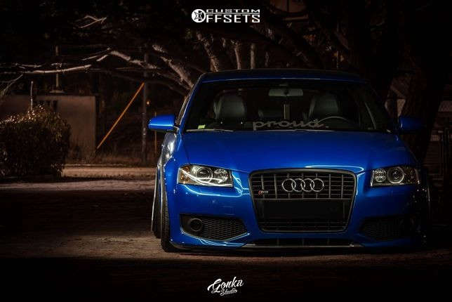 2006 Audi A3 with 18x8.5 31 RH AL CUP and 205/35R18 Nankang NS-20 and ...