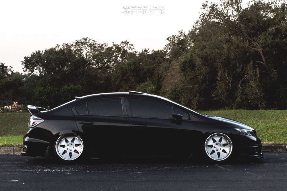 2013 Honda Civic with 18x10 0 VIP Modular VX-310/VX-810 and 215/35R18 ...