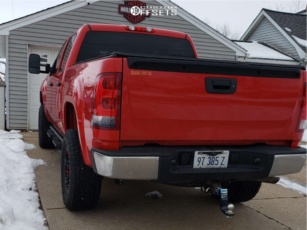 2013 GMC Sierra 1500 with 18x9 -13 Tuff T01 and 305/60R18 Nitto Terra ...