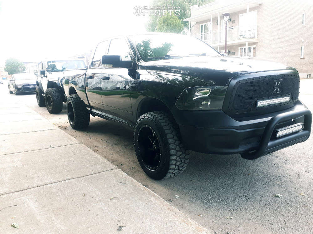 2014 Ram 1500 with 20x12 -44 Cali Offroad Twisted and 305/55R20 AMP ...