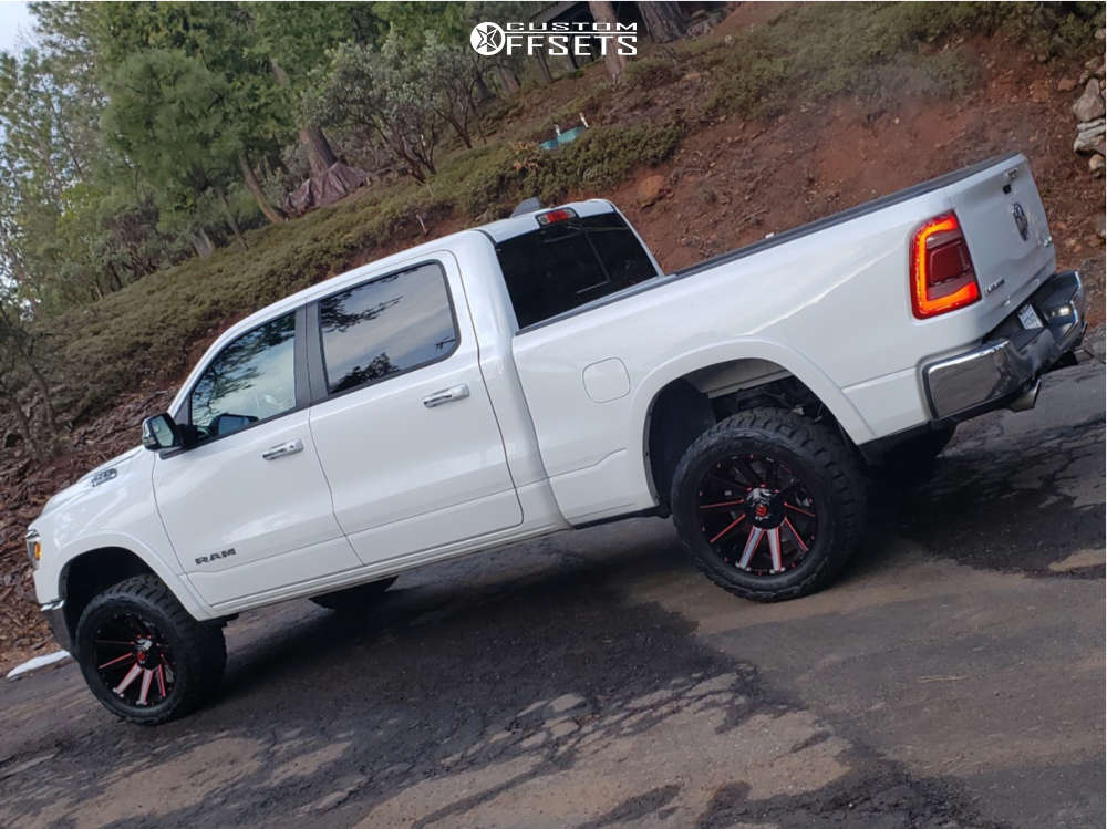 2019 Ram 1500 with 20x10 -19 Fuel Contra and 33/12.5R20 Toyo Tires Open ...