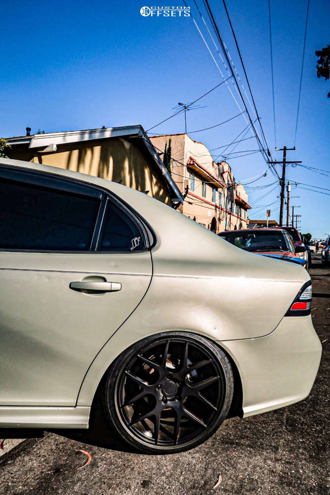 2008 Saab 9-3 with 18x8.5 35 AVID1 AV30 and 225/40R18 Nankang NS-20 and ...