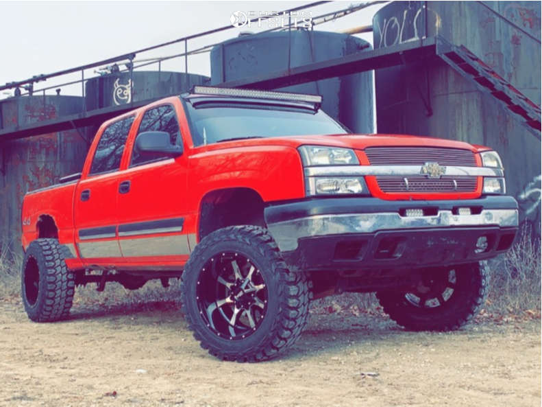 2005 Chevrolet Silverado 1500 with 20x12 -44 Moto Metal Mo970 and 35/12 ...