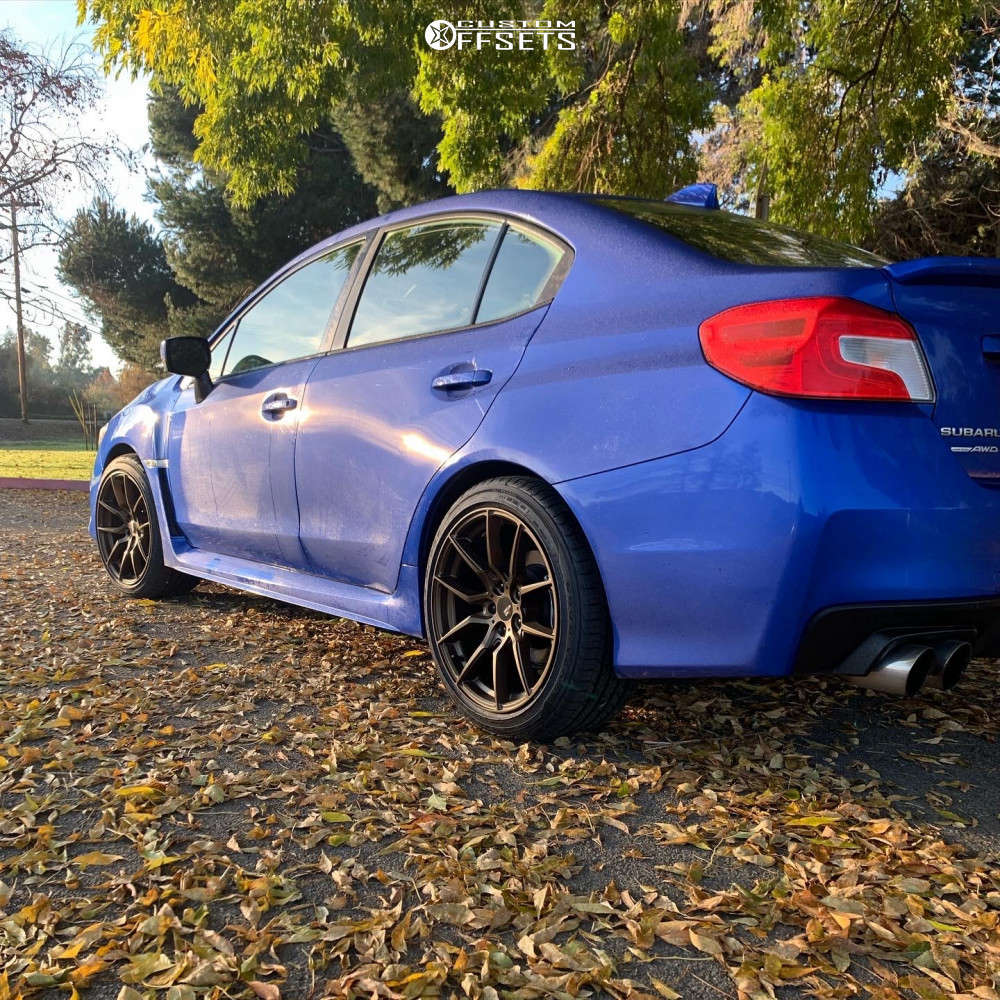 2020 Subaru WRX with 18x9.5 35 Option Lab R716 and 245/40R18 Goodyear ...