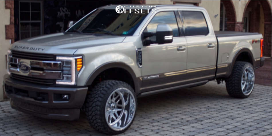 2017 Ford F-250 Super Duty with 22x12 -51 Fuel Forged Ff66 and 33/14 ...