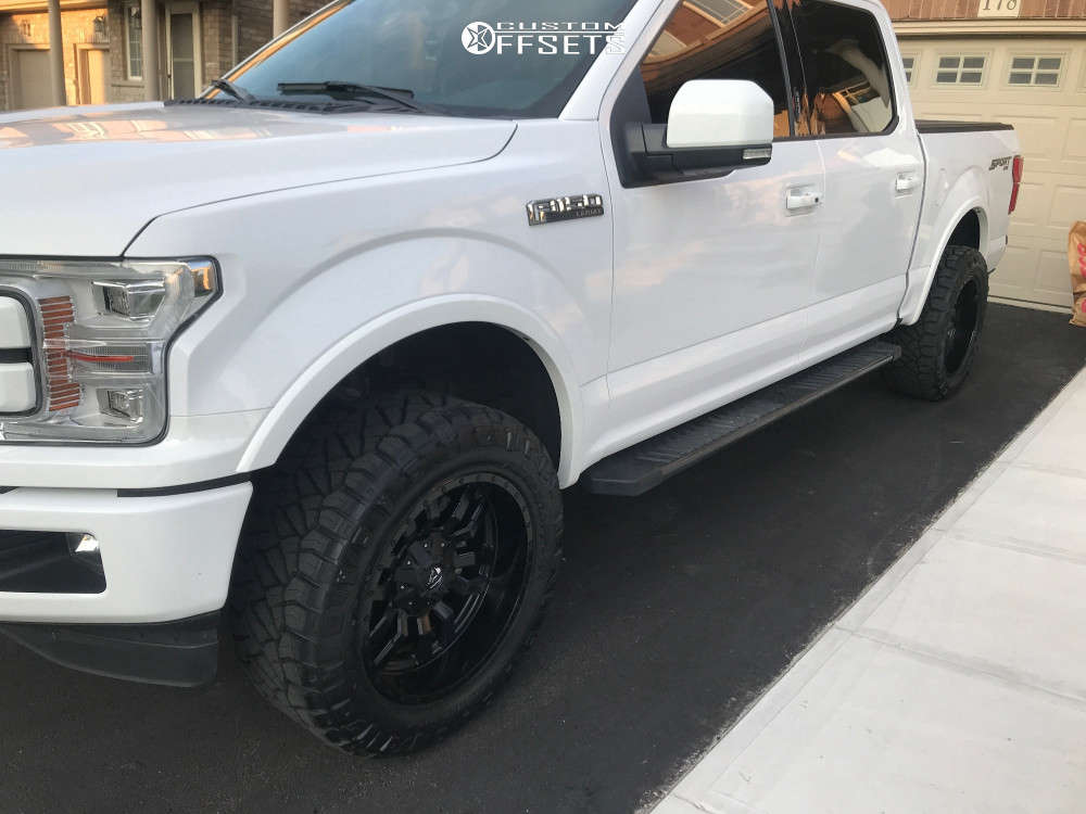 2018 Ford F-150 with 20x10 -18 Fuel Sledge and 33/12.5R20 Nitto Ridge ...