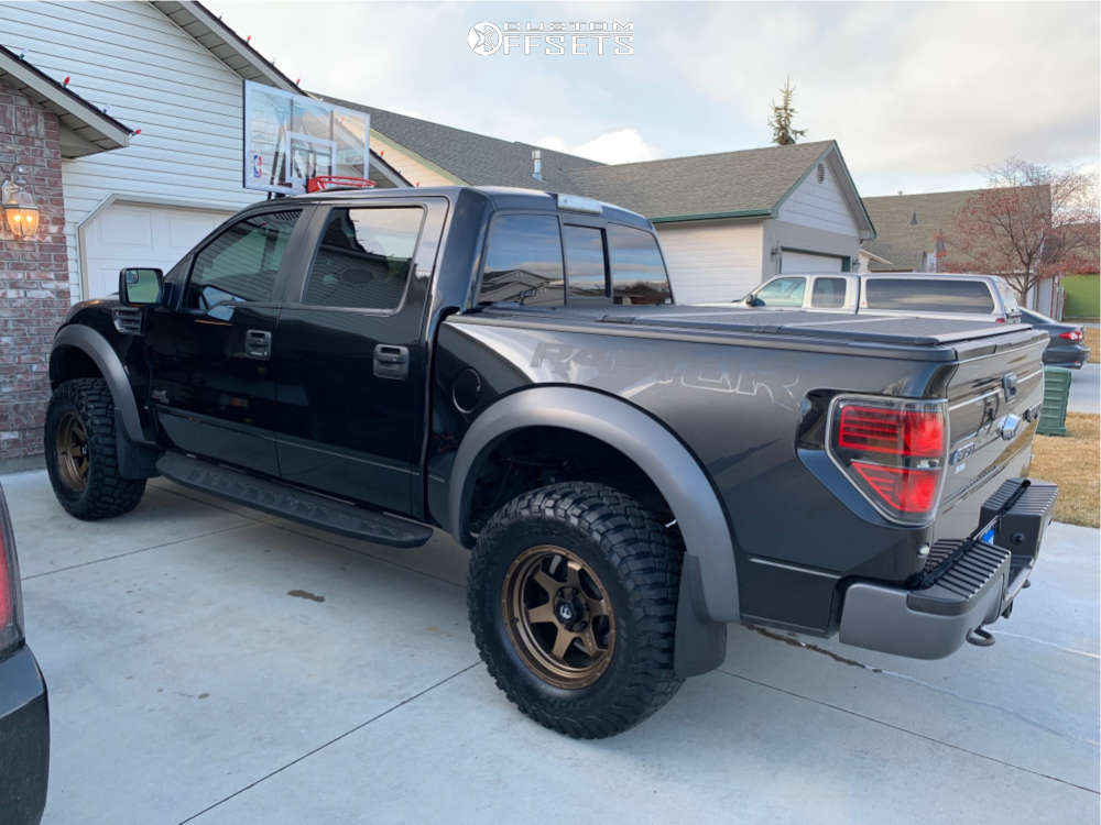 2014 Ford Raptor with 18x9 -12 Fuel Shok and 35/12.5R18 BFGoodrich Mud ...