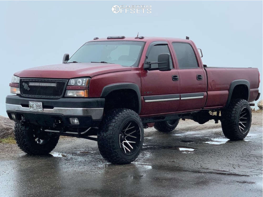 2005 Chevrolet Silverado 2500 HD with 22x14 -76 Dropstars 654mb and 37/ ...