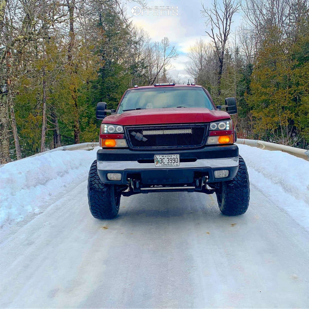 2005 Chevrolet Silverado 2500 HD with 22x14 -76 Dropstars 654mb and 37/ ...