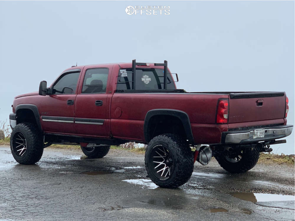 2005 Chevrolet Silverado 2500 HD with 22x14 -76 Dropstars 654mb and 37/ ...