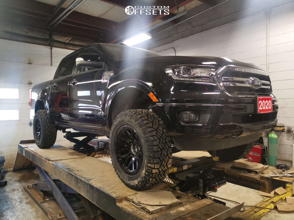 2020 Ford Ranger with 18x9 Fast HD Menace and 265/65R18 Goodyear ...