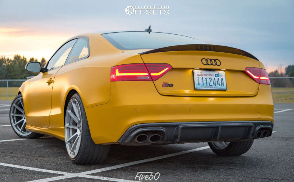 2015 Audi S5 with 20x10 30 Vorsteiner V-ff102 and 275/30R20 Lexani Lx ...